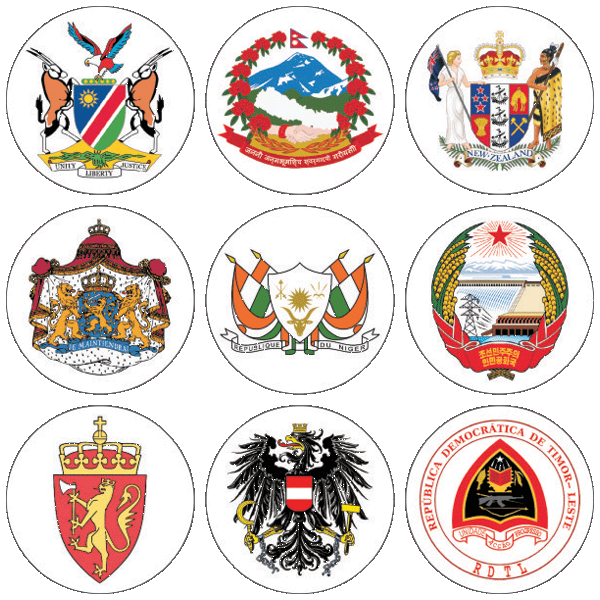 - nationale Wappen