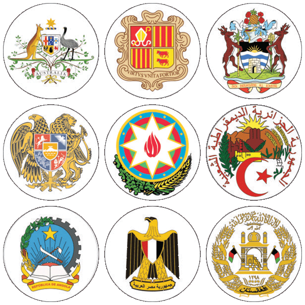 - nationale Wappen